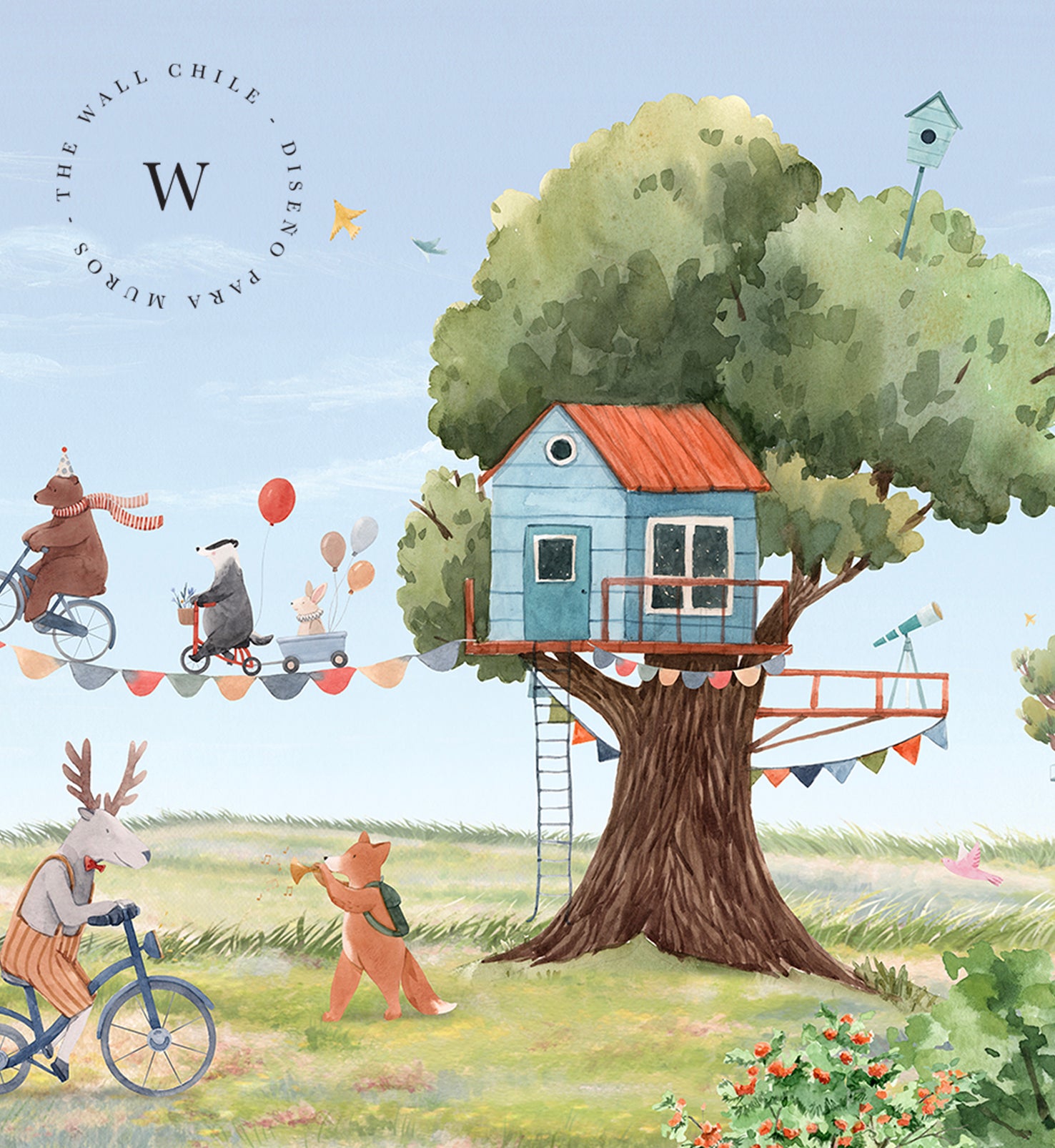 Treehouse Party Wallpaper – OMNIO